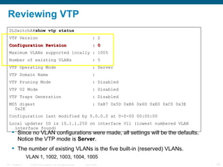 Cap4 implementing vtp | PPT | Computer Networking | Computing