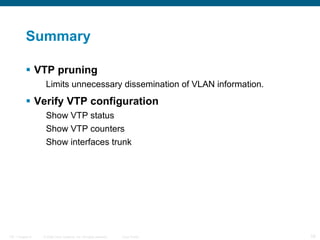 Cap4 implementing vtp | PPT | Computer Networking | Computing