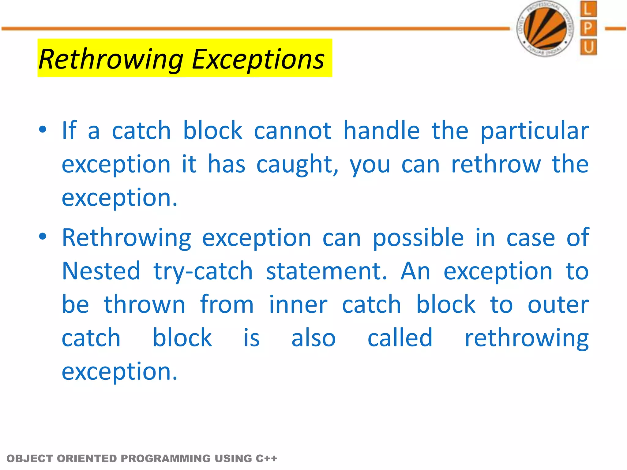 CAP444Unit6ExceptionHandling.pptx