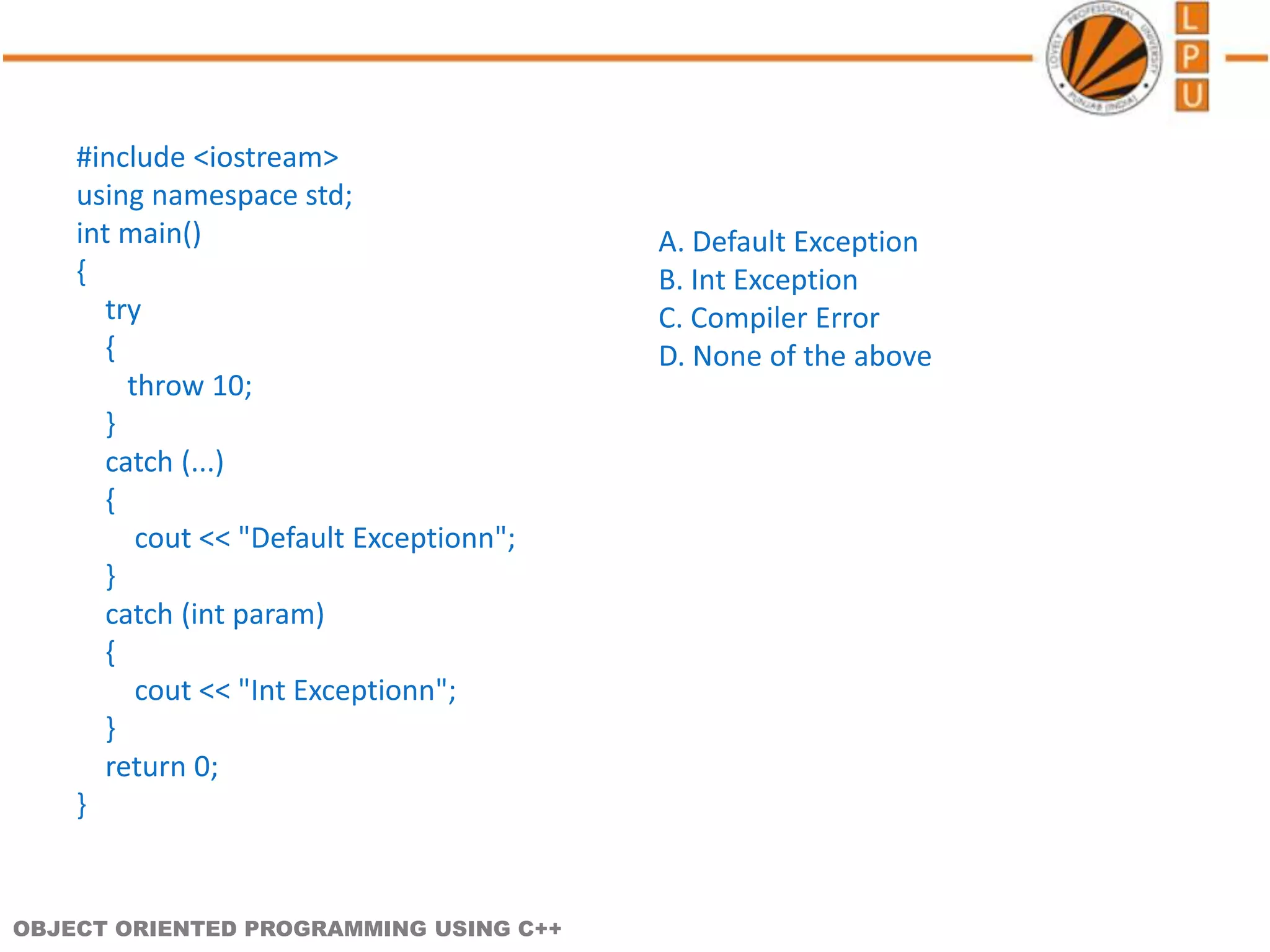CAP444Unit6ExceptionHandling.pptx