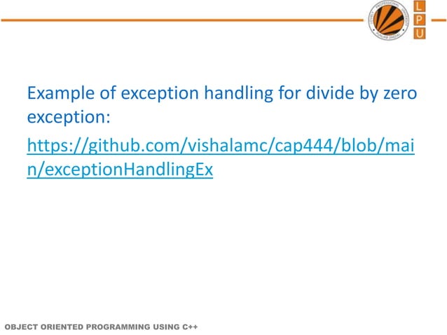 CAP444Unit6ExceptionHandling.pptx