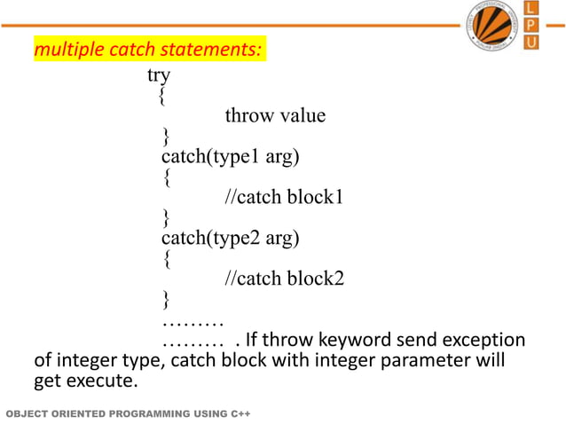 CAP444Unit6ExceptionHandling.pptx