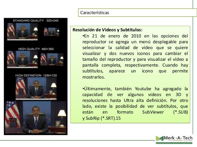 SESIÓN 21: CARACTERÍSTICAS BÁSICAS DE YOUTUBE – upv