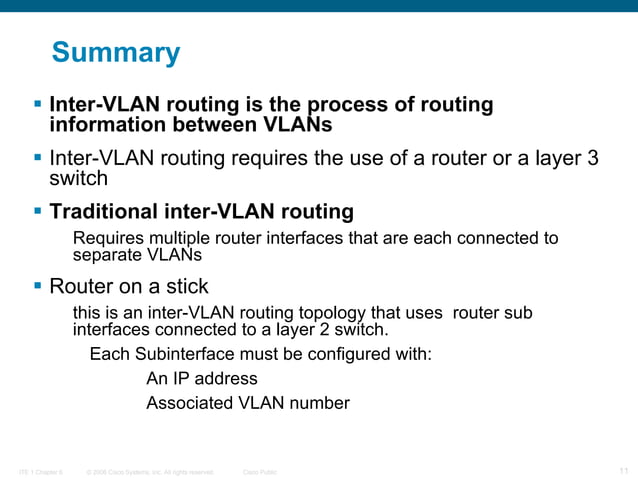 Cap6 intervlan routing | PPT