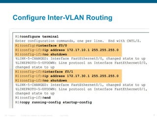 Cap6 intervlan routing | PPT