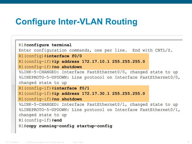 Cap6 intervlan routing | PPT
