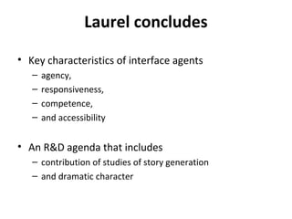 interface agents metaphors with characters | PPT