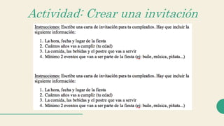 Cap 9 vocabulario las fiestas SPA102 | PPT