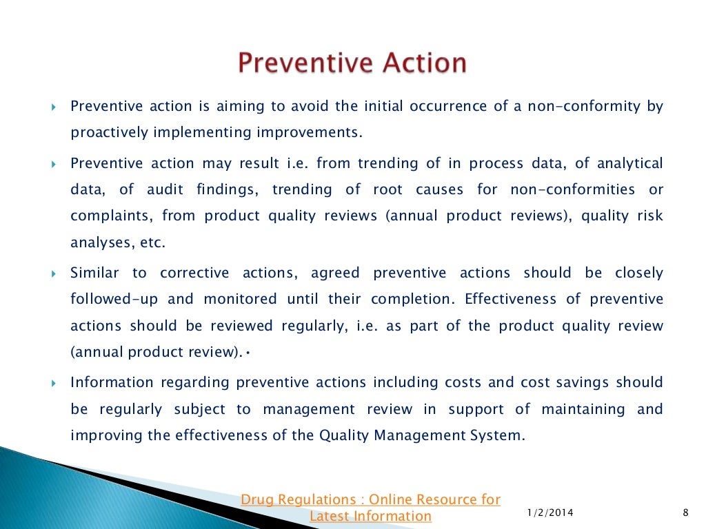 Corrective Action & Preventive Action Corrective Action & Preventive Action