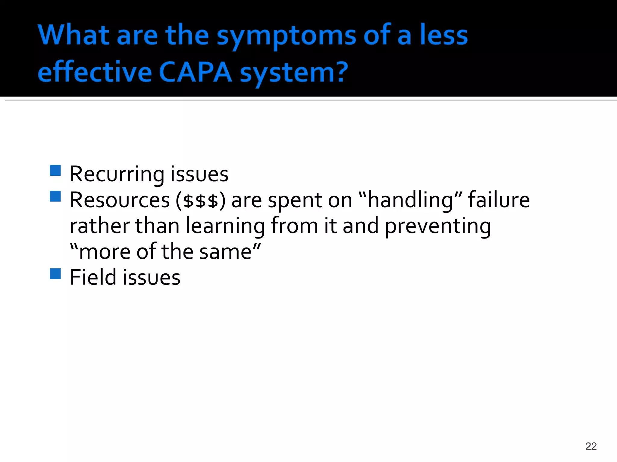 Effective CAPA Implementation in a Management System - Praneet Surti | PPT