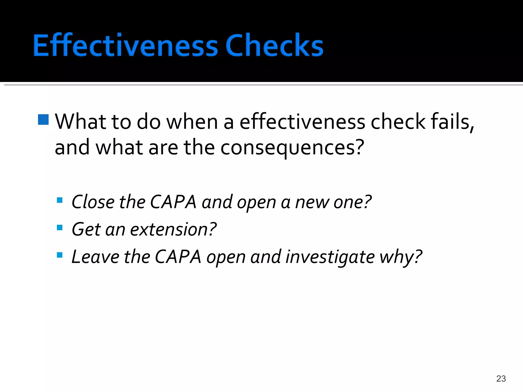 Effective CAPA Implementation in a Management System - Praneet Surti | PPT
