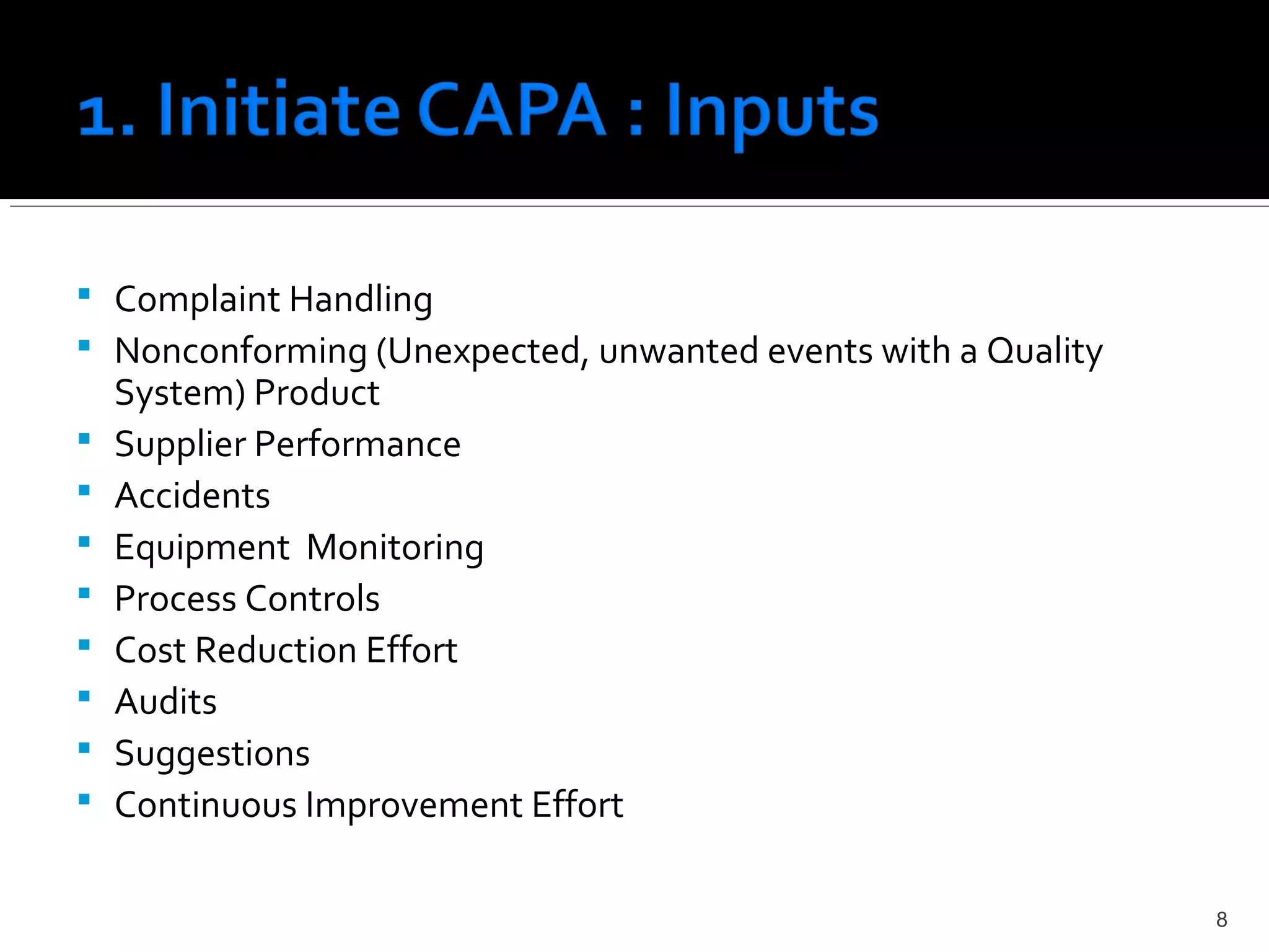 Effective CAPA Implementation in a Management System - Praneet Surti | PPT