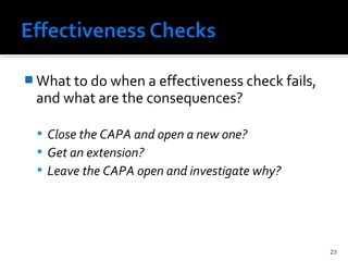 Effective CAPA Implementation in a Management System - Praneet Surti | PPT