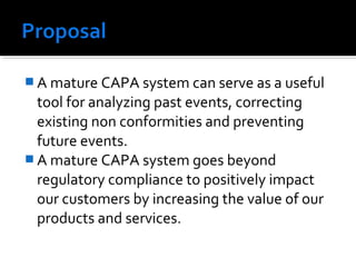 Effective CAPA Implementation in a Management System - Praneet Surti | PPT