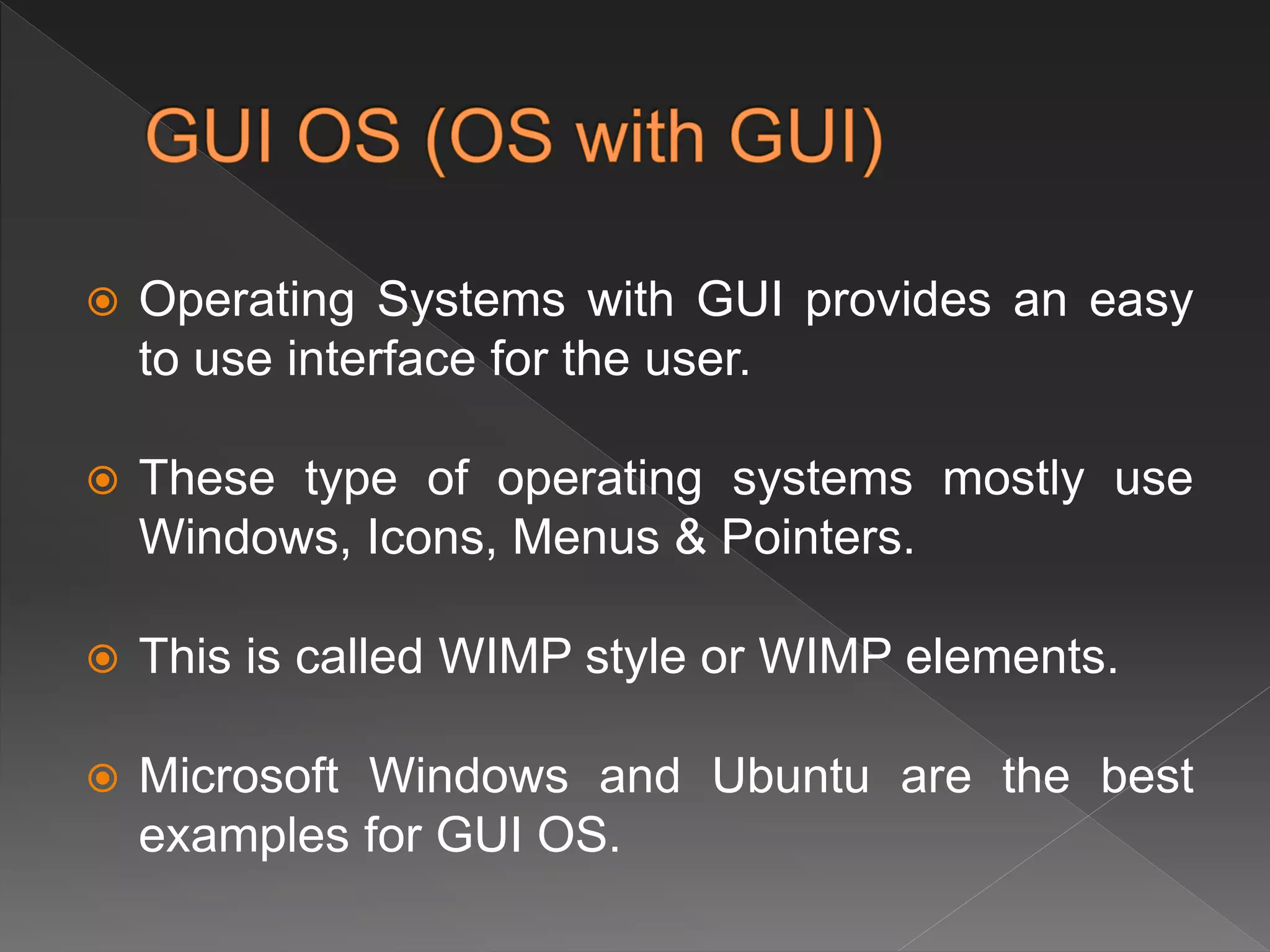 Operating Systems Basic Introduction Ppt