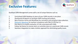 Capa Management Software | PPTX | Business | Business and Finance