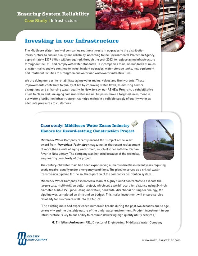 Middlesex Water - Capabilities Brochure | PDF