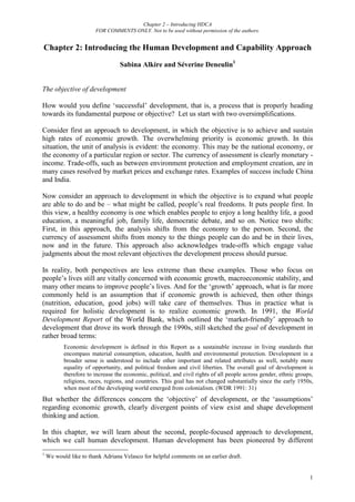 Capabilities approach | PDF