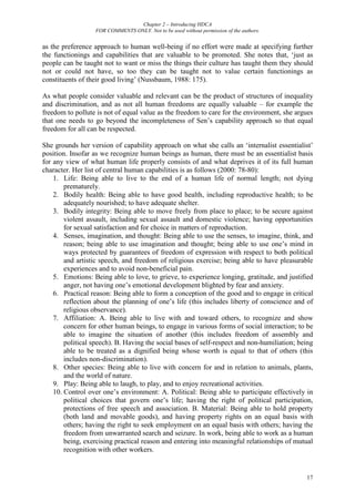 Capabilities approach | PDF