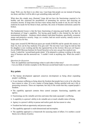Capabilities approach | PDF