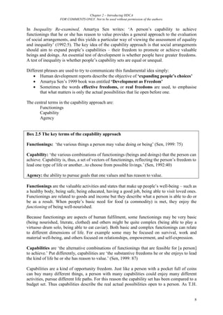 Capabilities approach | PDF
