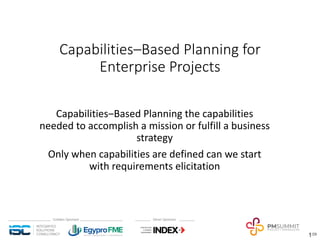 Capabilities based planning | PPT