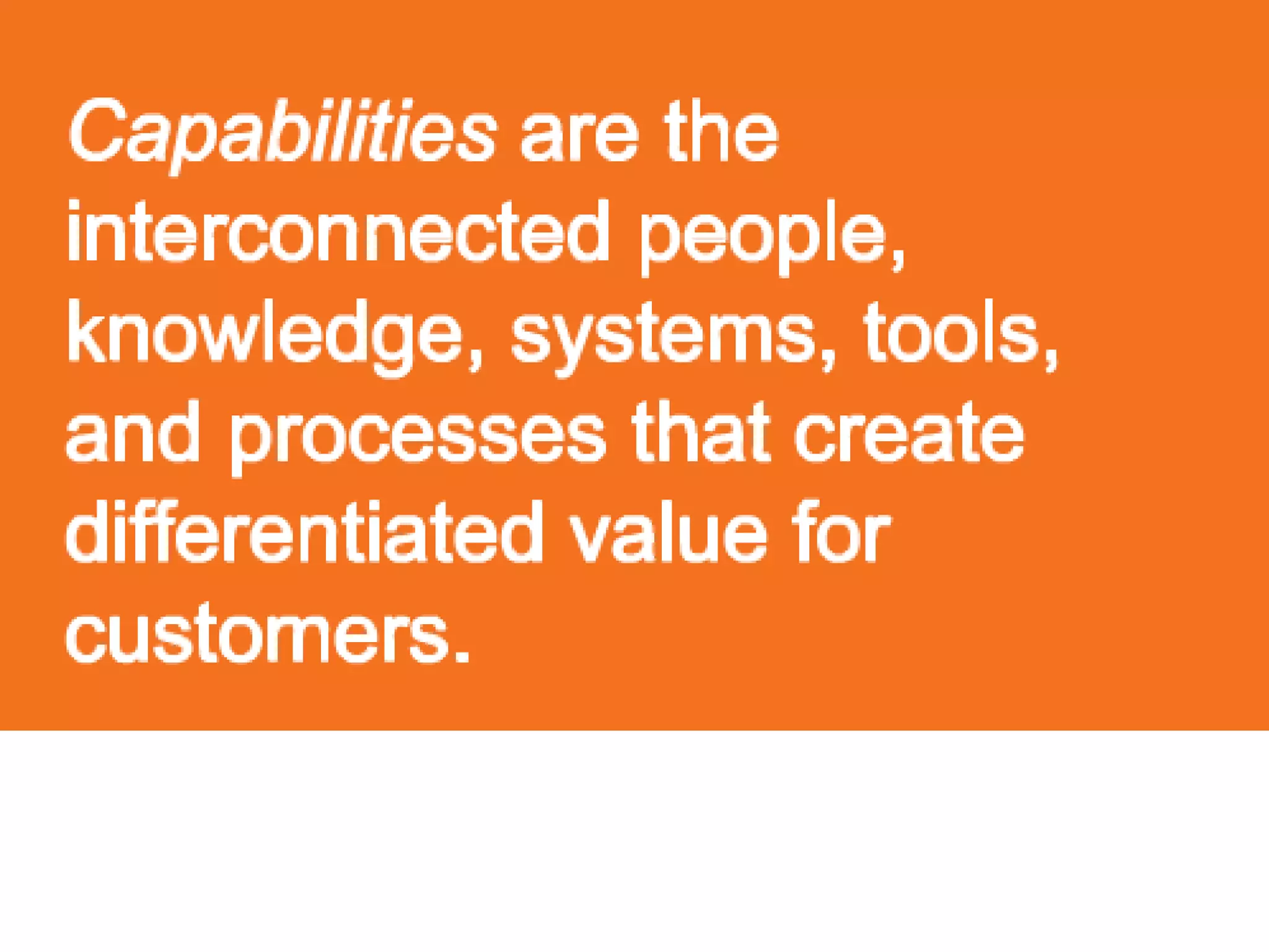 Capabilities driven strategy | PPT