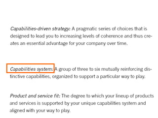 Capabilities driven strategy | PPT