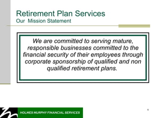 Retirement Plan Capabilities Presentation | PPT