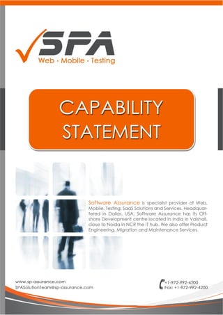 Capability Statement-Brochure | PDF
