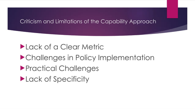 Capability approach Theory Amartya Sen | PPT