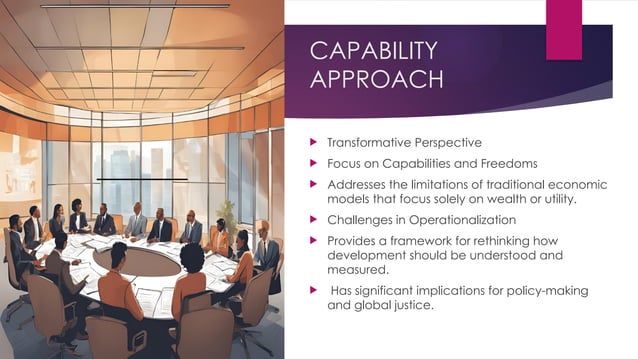 Capability approach Theory Amartya Sen | PPTX