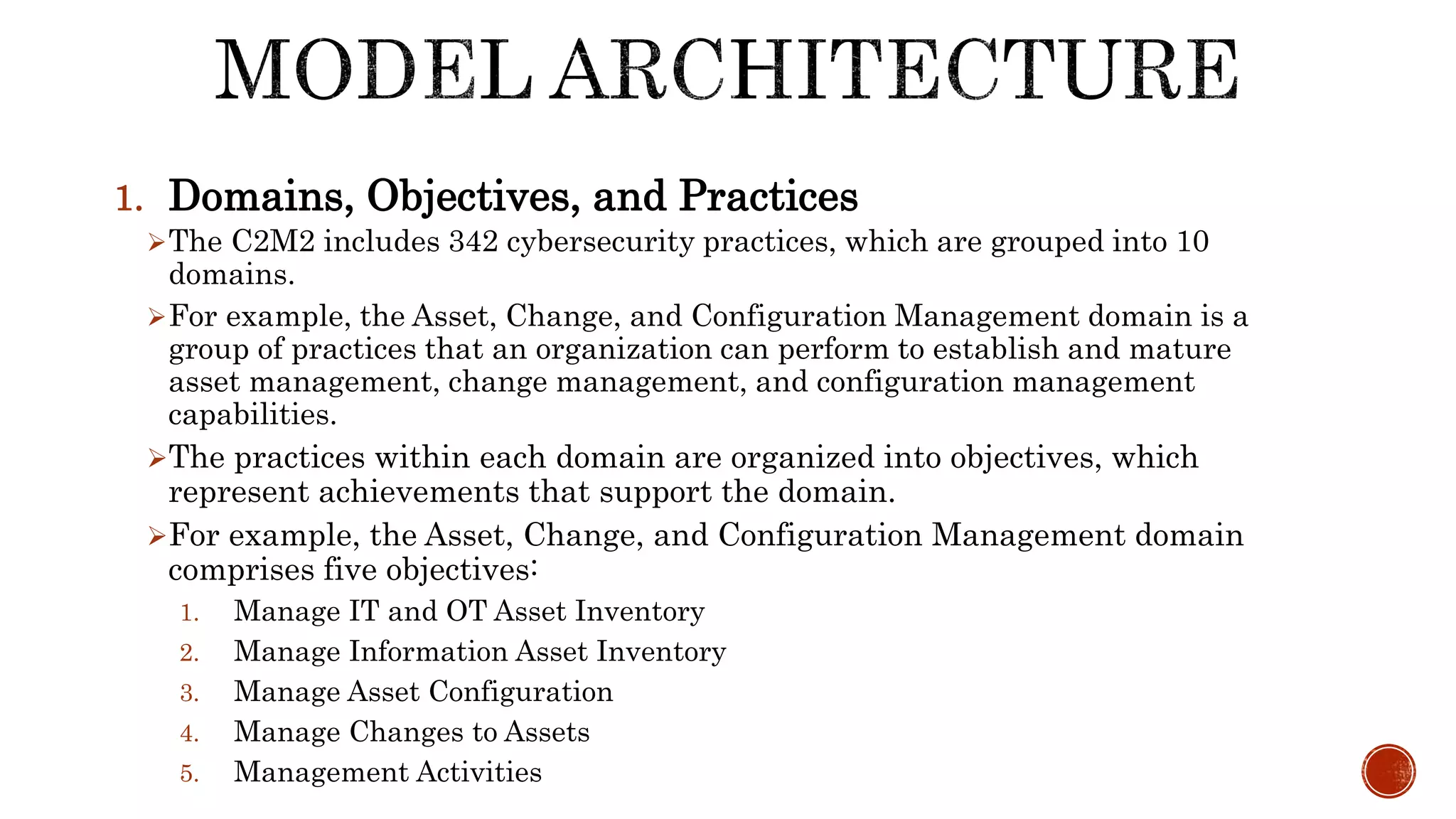 Cybersecurity Capability Maturity Model (C2M2) | PPTX
