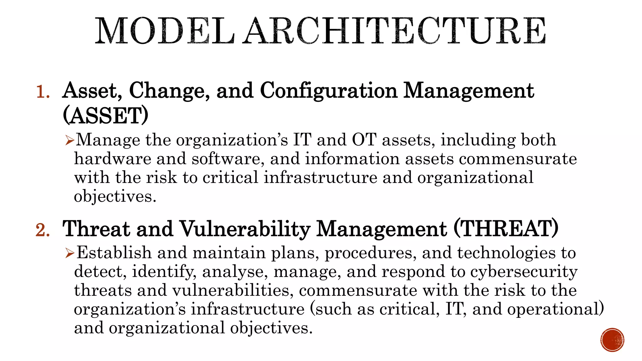 Cybersecurity Capability Maturity Model (C2M2) | PPTX