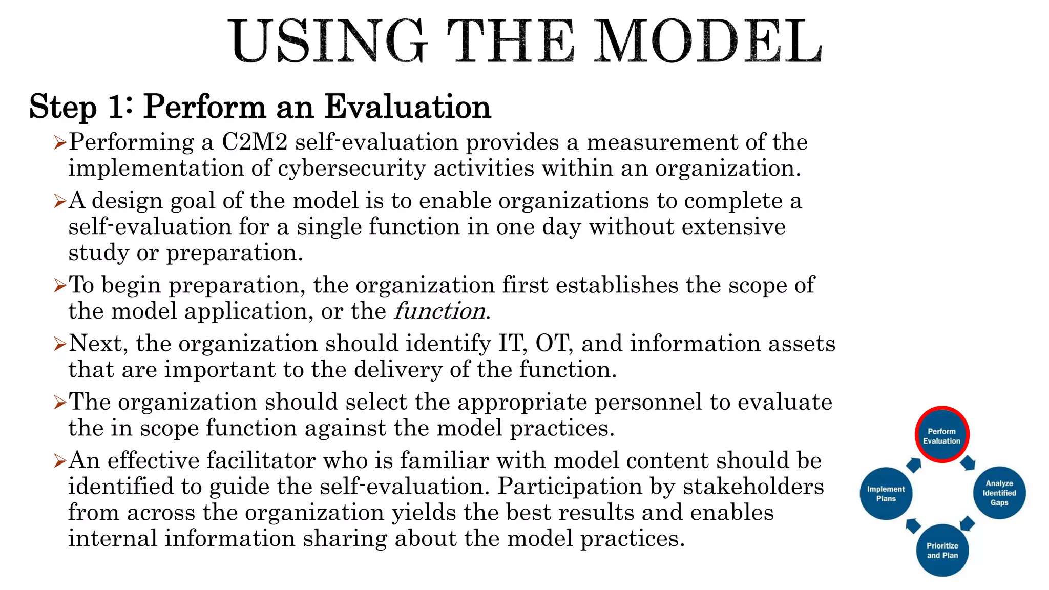Cybersecurity Capability Maturity Model (C2M2) | PPTX