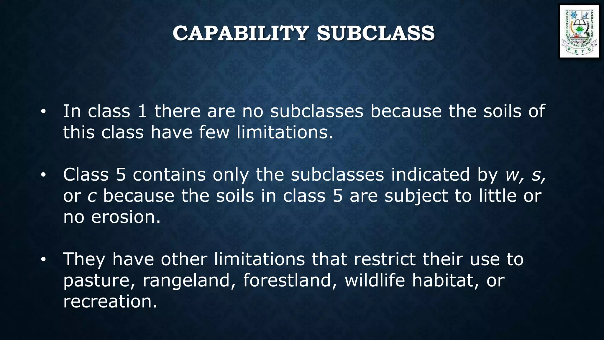 Capability classification of Land | PPTX