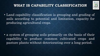 Capability classification of Land | PPTX
