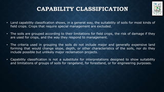 Capability classification of Land | PPTX