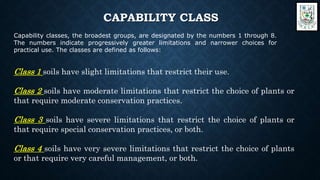 Capability classification of Land | PPTX