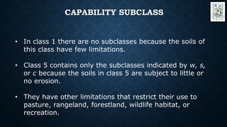 Capability classification of Land | PPTX