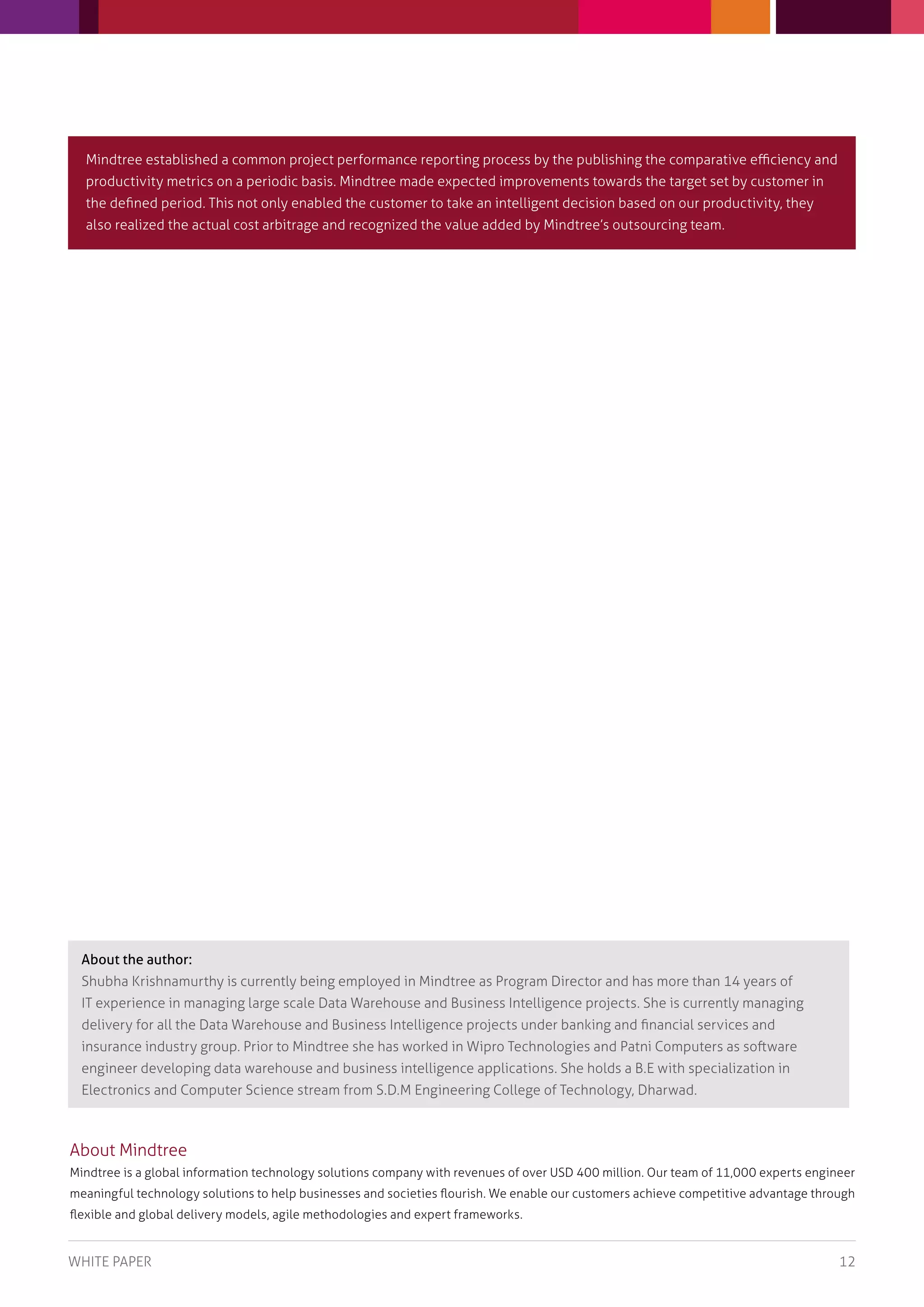 Effectively managing project performance reporting | PDF