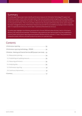 Effectively managing project performance reporting | PDF