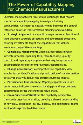 Capability Mapping for Chemical Manufacturers | PDF