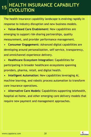 Business Capability Mapping for Health Insurers | PDF