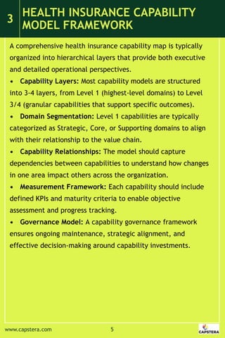 Business Capability Mapping for Health Insurers | PDF