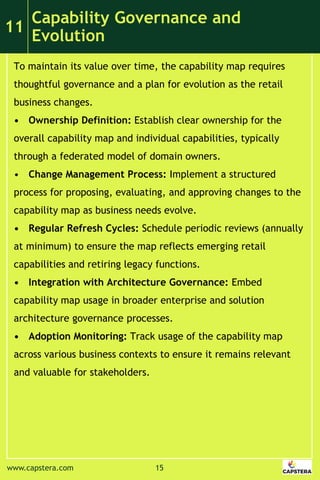Business Capability Mapping for Retail Firms | PDF
