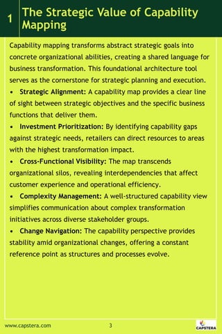 Business Capability Mapping for Retail Firms | PDF