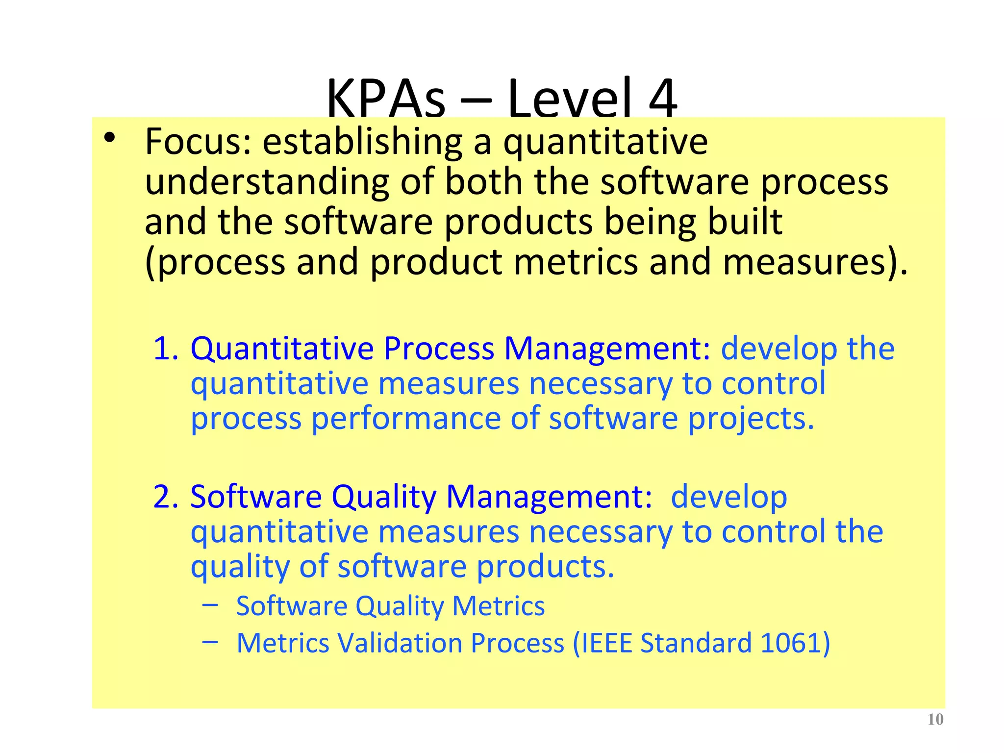Capability maturity model cmm lecture 8 | PPT