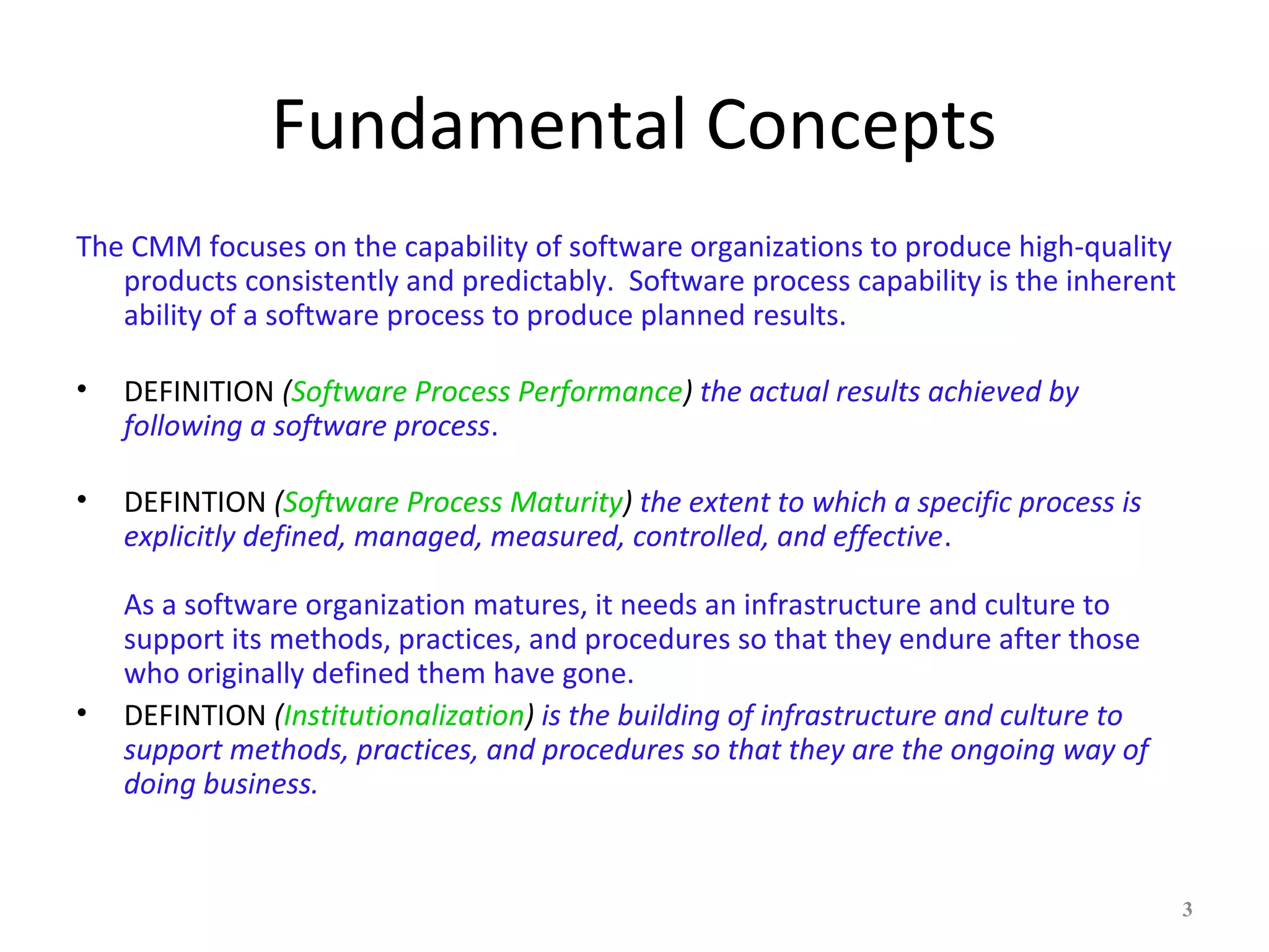 Capability maturity model cmm lecture 8 | PPT