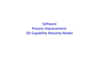 Capability maturity model cmm lecture 8 | PPT